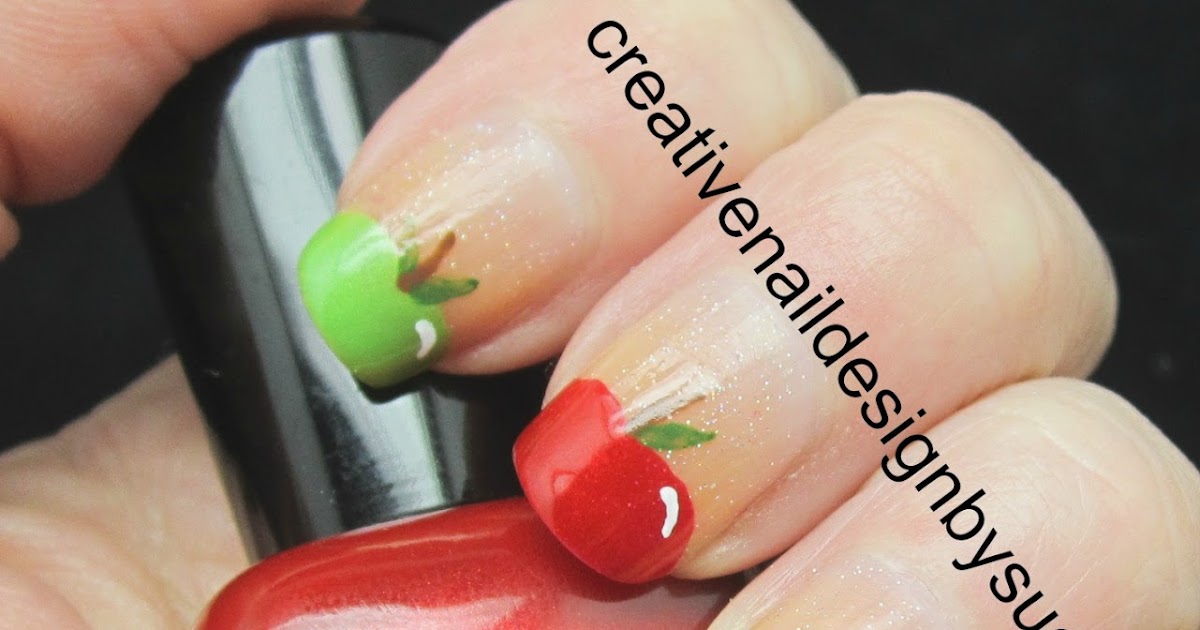 Creative Nail Design by Sue: Fall Into Autumn Challenge-Apples