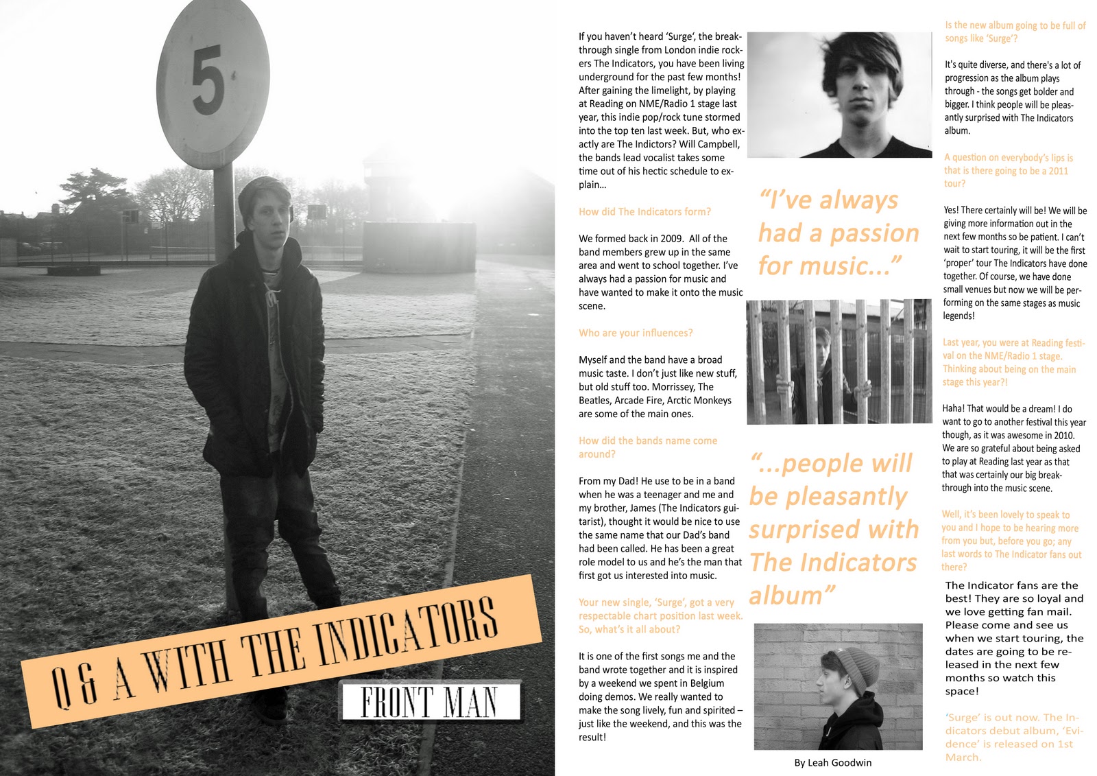 Leah's Media Coursework Blog: Double-Page Spread Draft