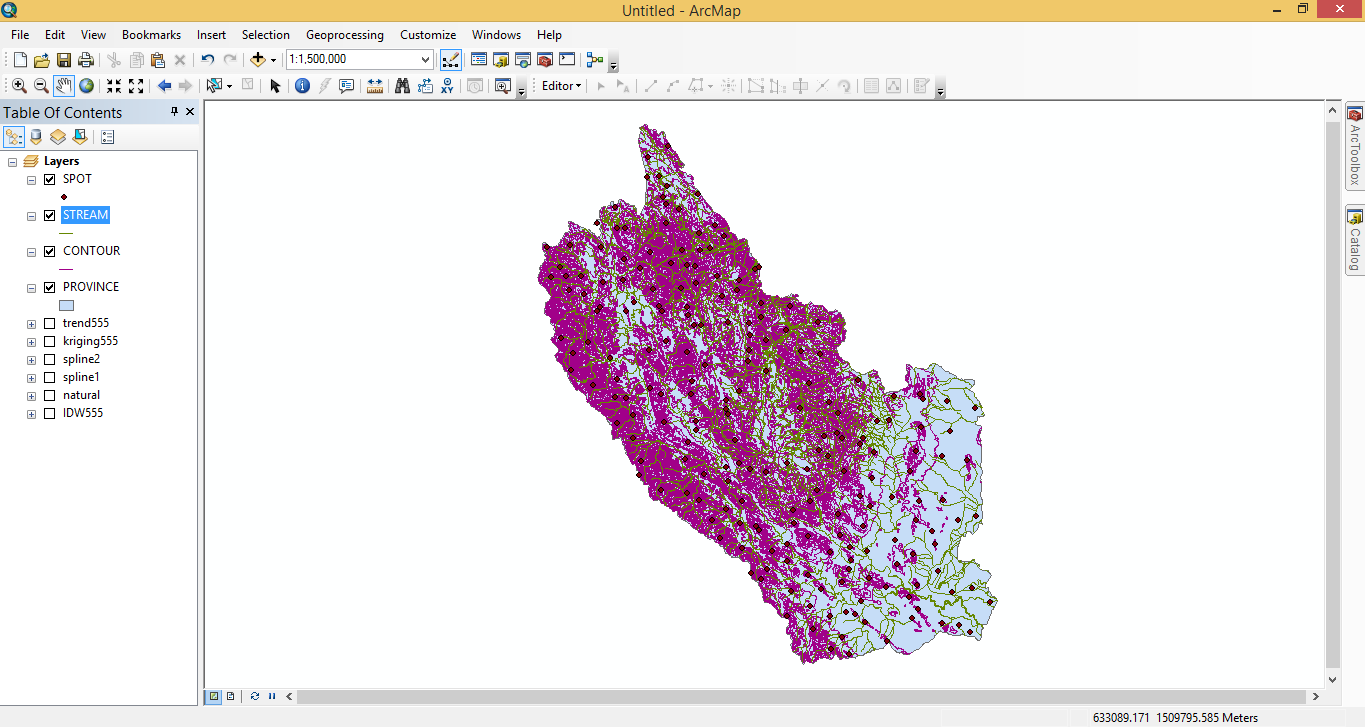 GIS II : การประมาณค่าช่วง (Interpolation)