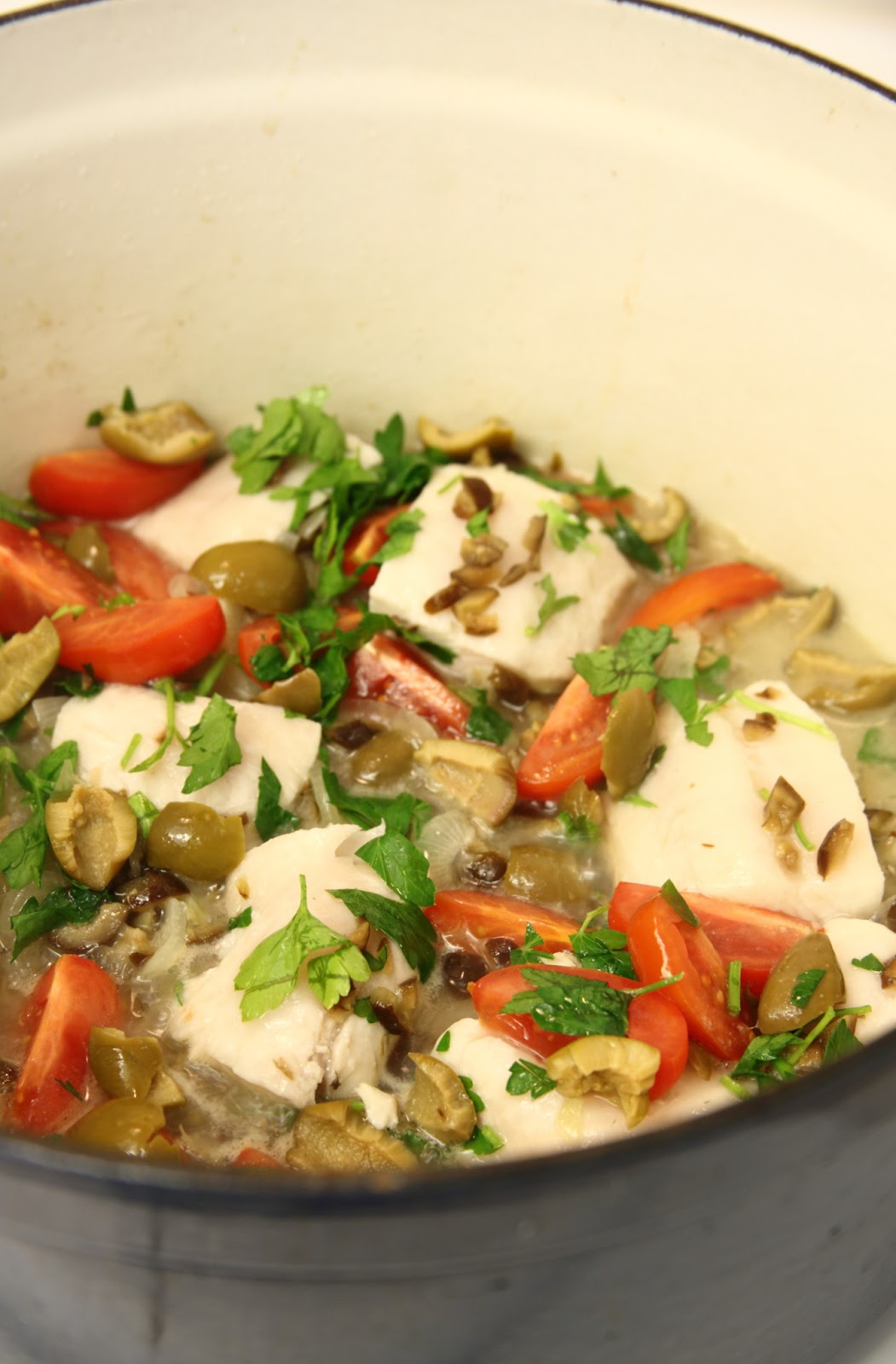 ShowFood Chef: Black Cod in Sicilian Olive Sauce (Merluzzo Nero alla ...