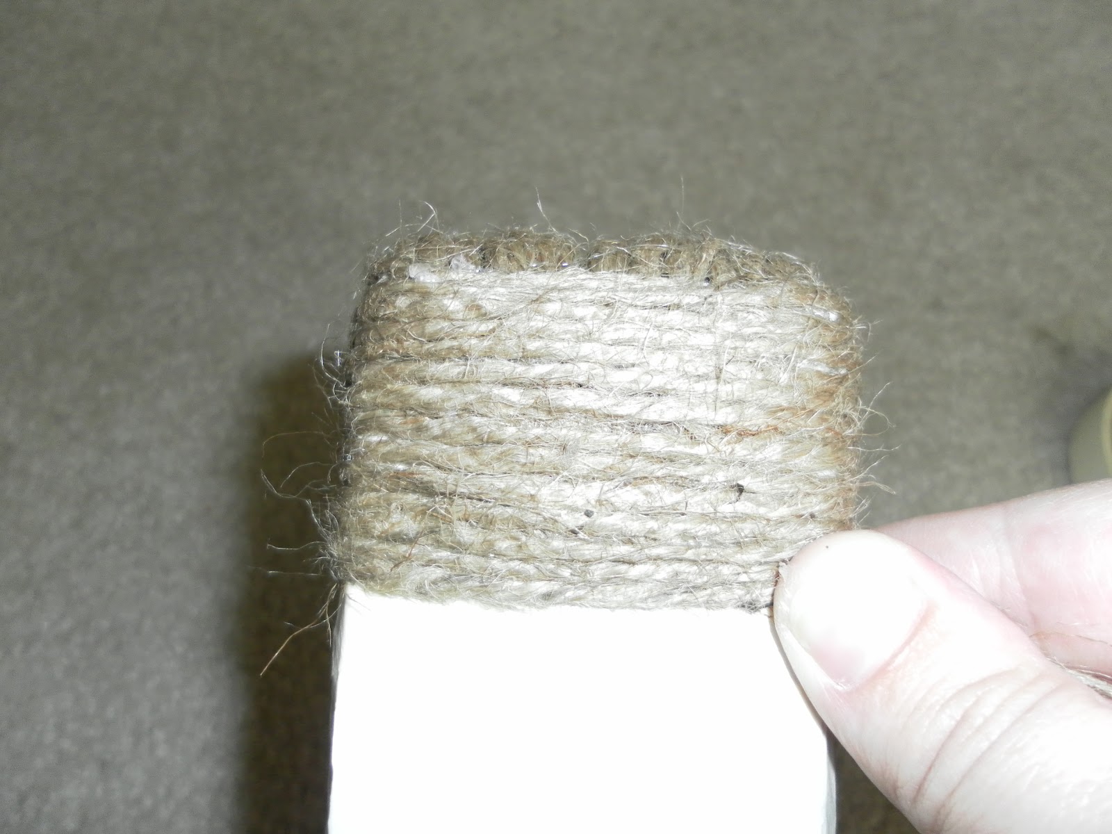 Wool & Flax: Twine wrapped door hanging letters