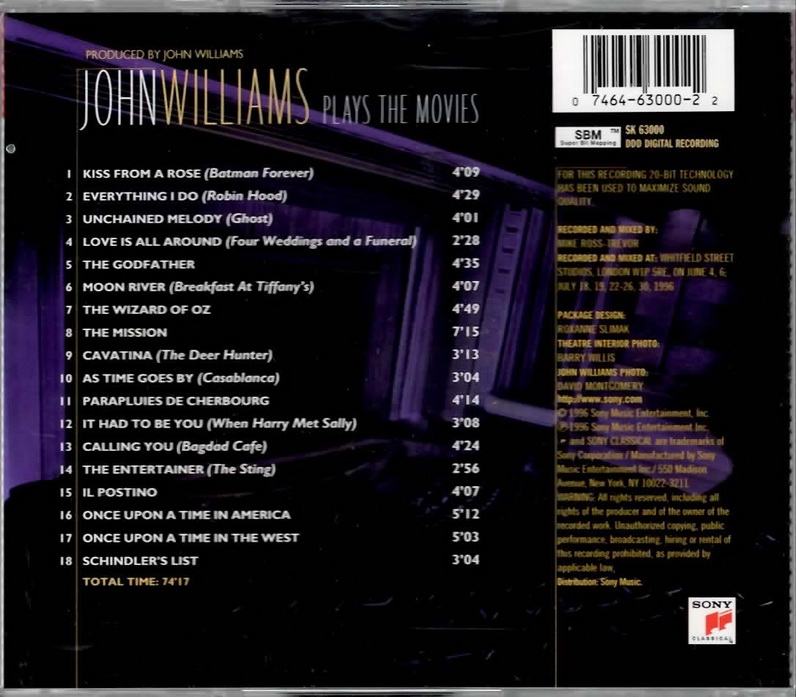 ENTRE MUSICA: JOHN WILLIAMS - Plays the Movies