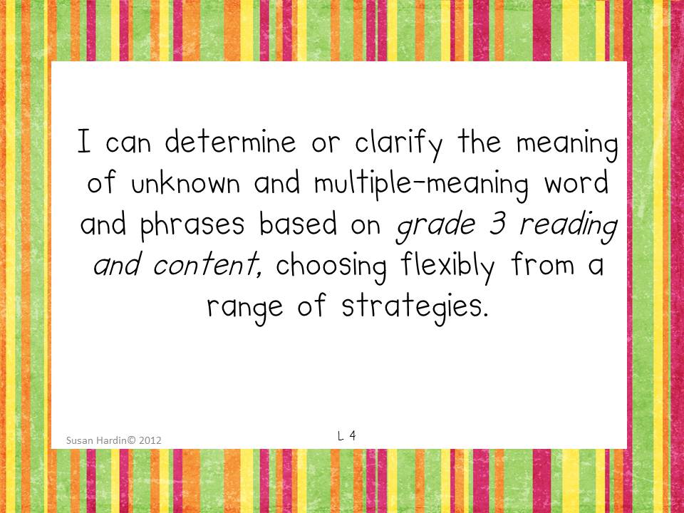 3rd Grade Grapevine: Common Core Standards Posters for 3rd Grade