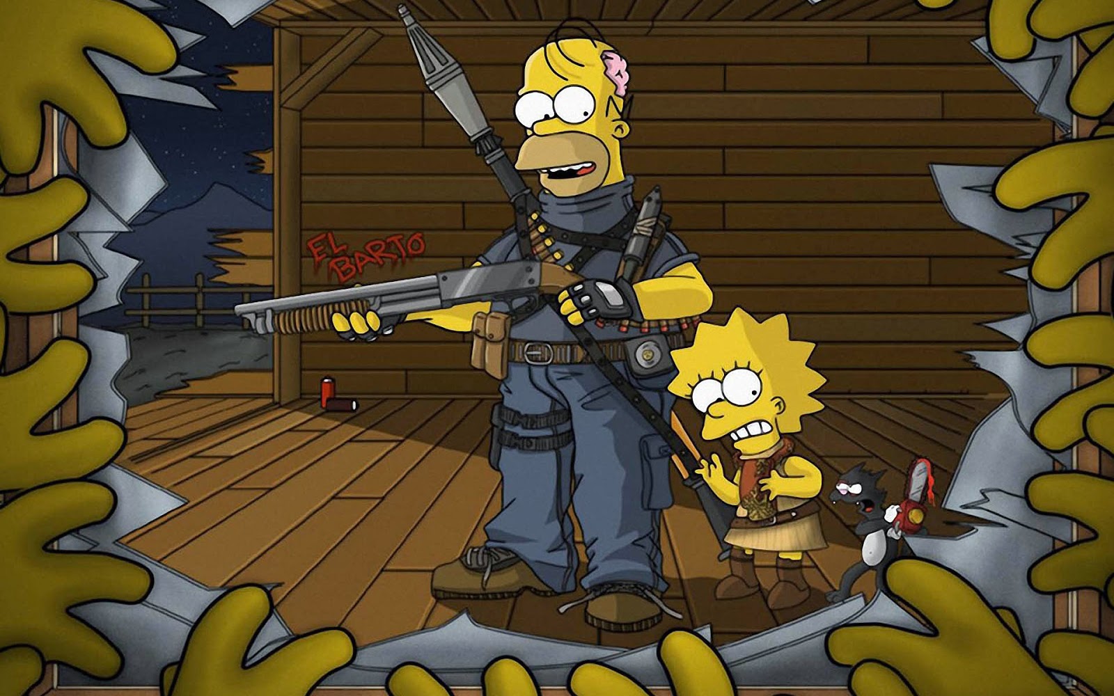 wallpapersanimesHD: Homero y Lissa De Caseria