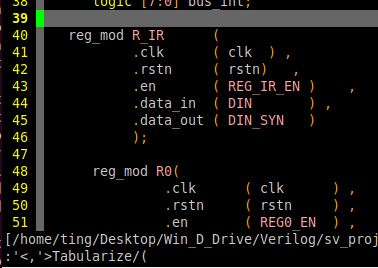 VeriProgress: 使用vim讓Verilog自動排版小技巧 (vim內建/Tabularize)