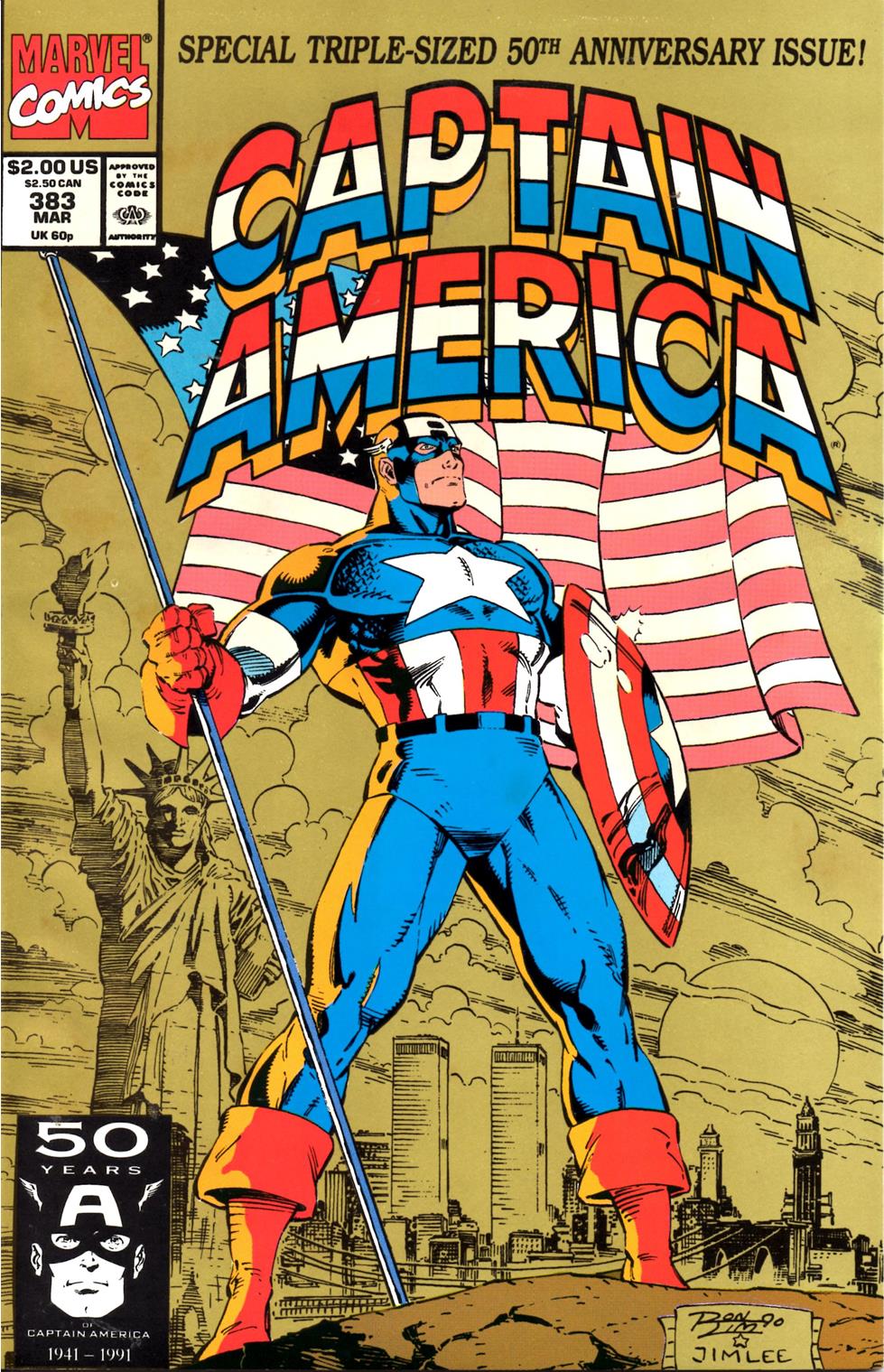 Marvel Comics of the 1980s: 1990 - Anatomy of a Cover - Captain America ...