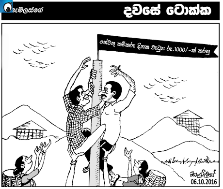 When Mahinda and Maithri were scolding each other Ranil looks on ...