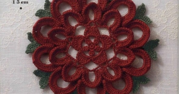 Tina's handicraft : 2d crochet flower