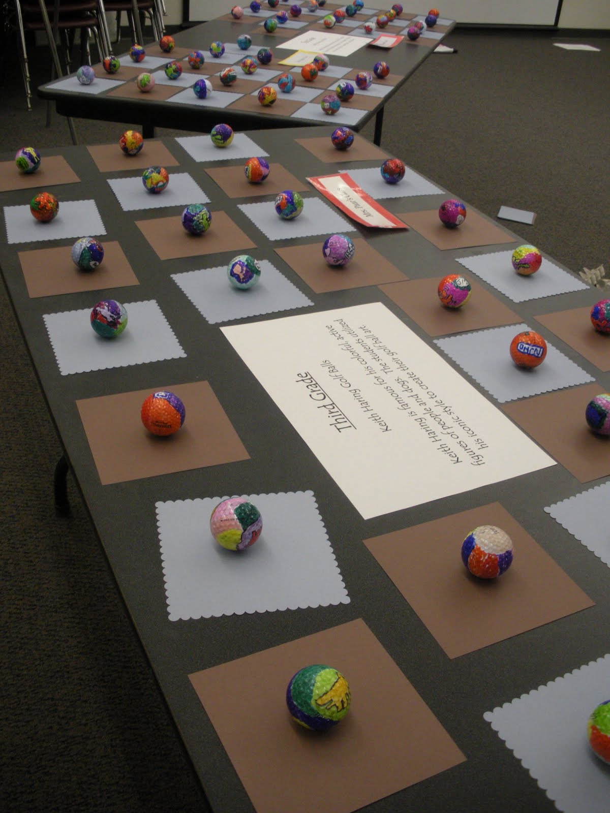 Center School Art: Golf Ball Art Show