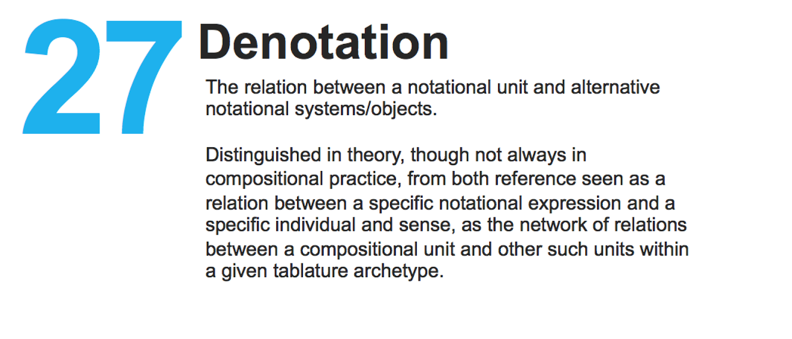 "Sound Morphology" (Bil Smith Composer): Denotation