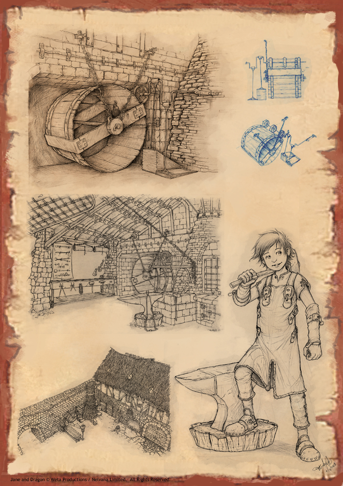 k.artoonarts: Conceptual works for Jane and the Dragon (animated tv series)