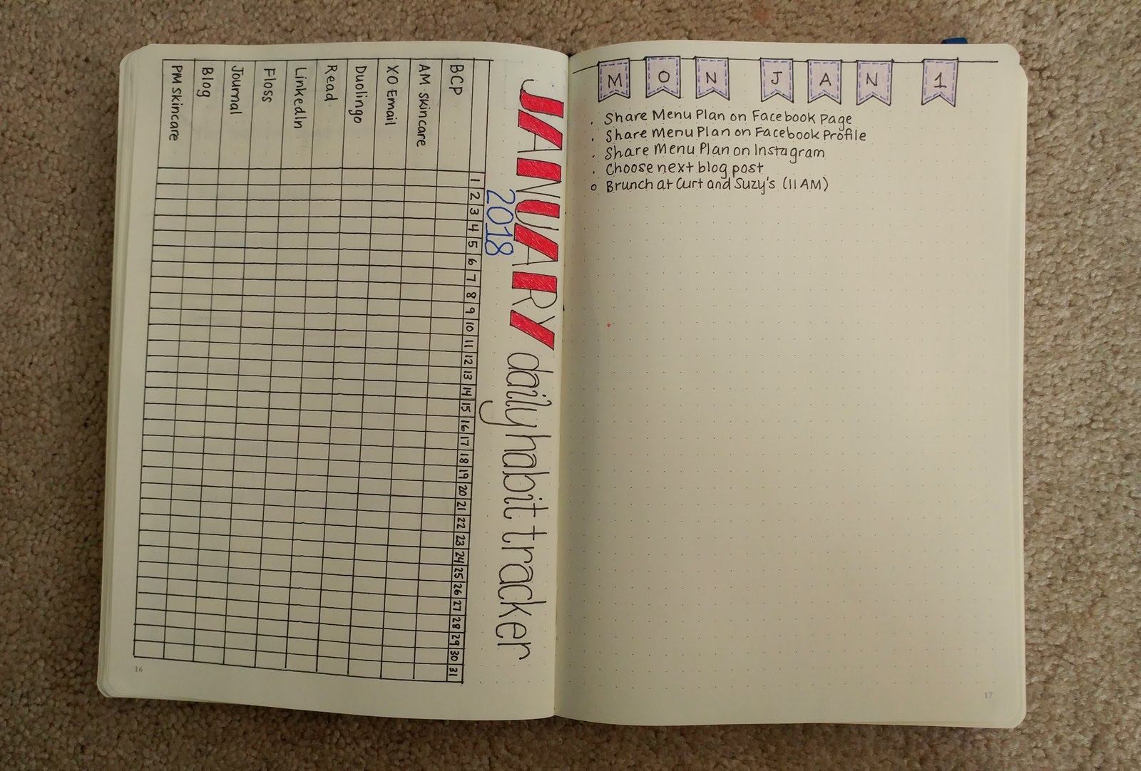 Make Progress in 2018 {and How to Start a Bullet Journal}