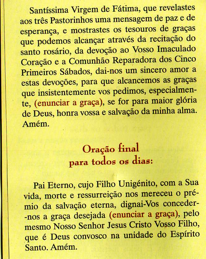 Municipalismo por Newton Thaumaturgo: NOVENA A NOSSA SENHORA DE FÁTIMA Municipalismo por Newton Thaumaturgo: NOVENA A NOSSA SENHORA DE FÁTIMA