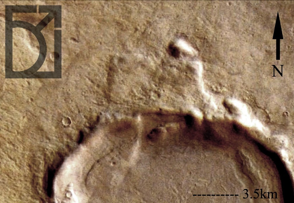 Mars Ancient News: Rectangular building footprint on Ausonia, Mars