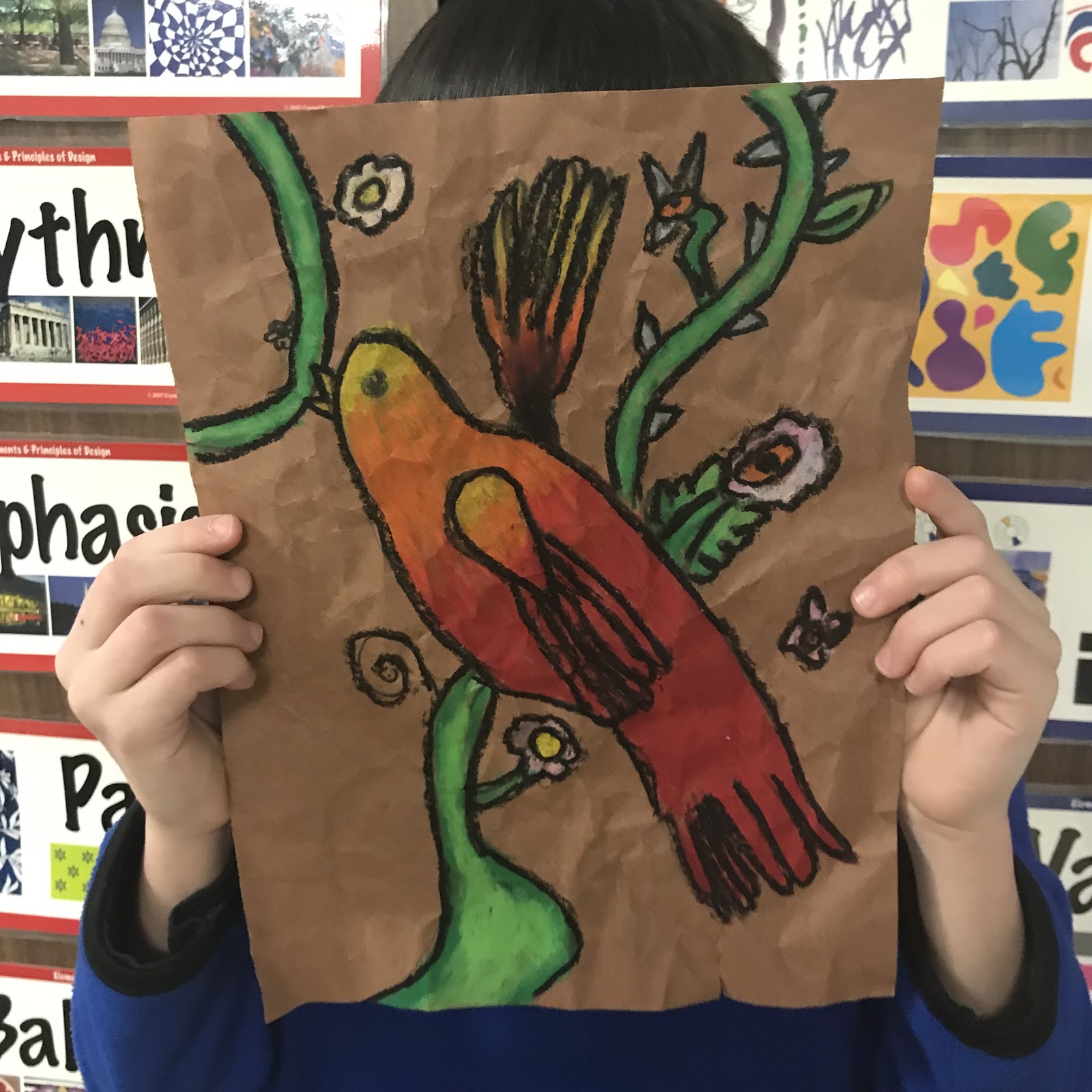 Elements of the Art Room: 3rd grade Amate Bark Painting