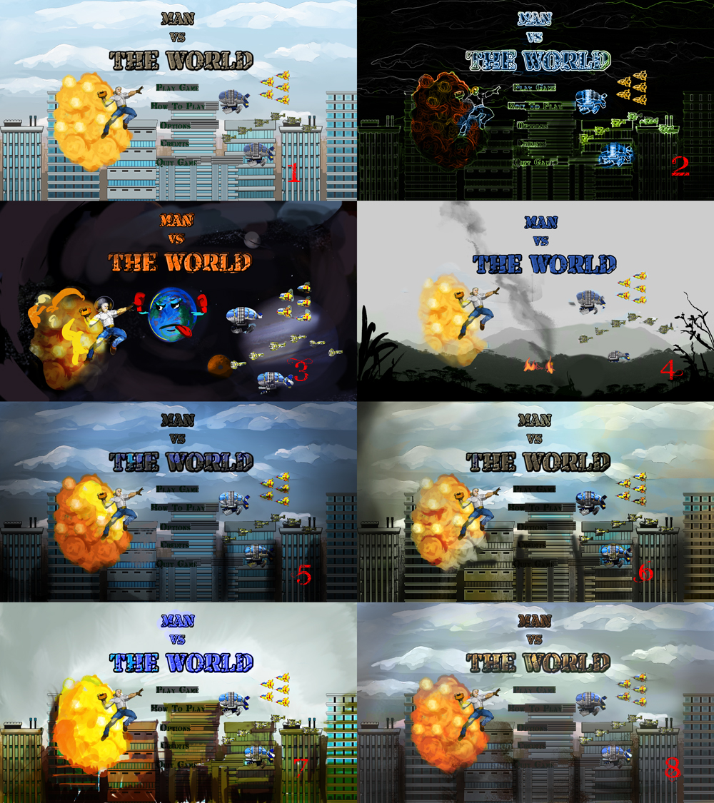 Man VS the World Art