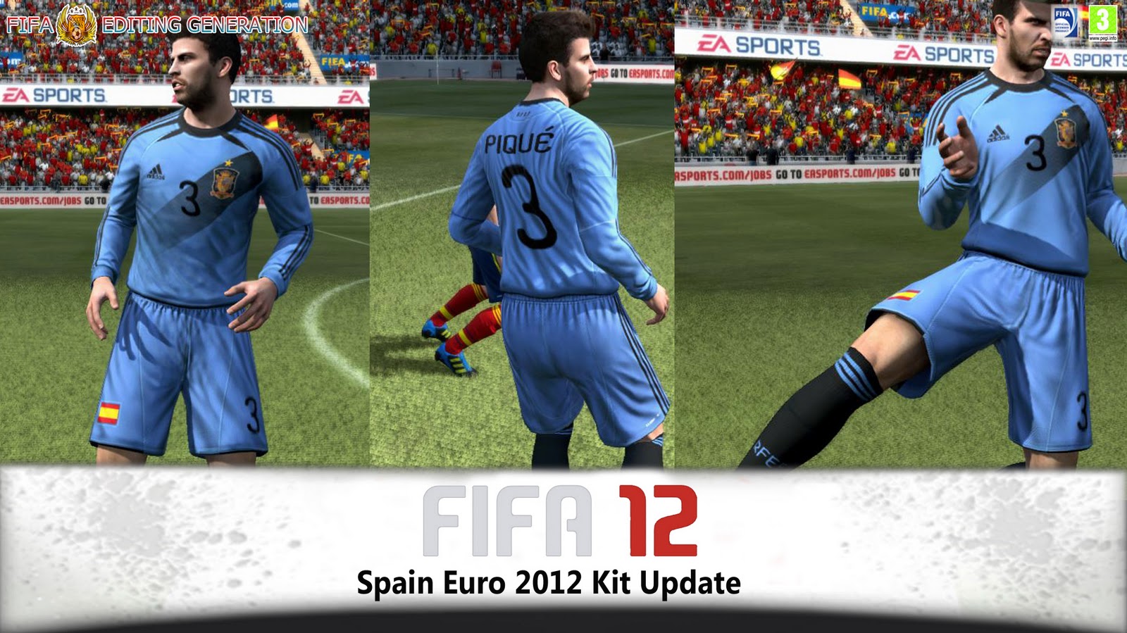 Spain Euro 2012 Kit Update | FIFA/ PES Editing Generation