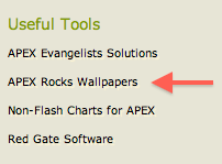 Dimitri Gielis Blog (Oracle Application Express - APEX): APEX rocks wallpaper