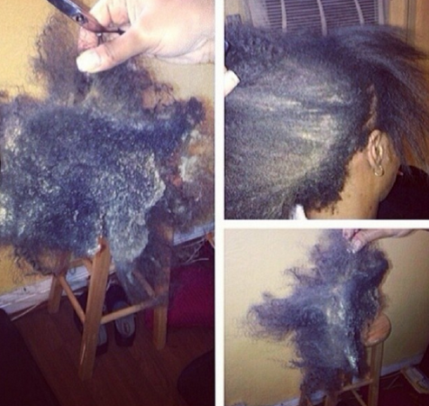 Pic: This is what happens when you leave your weave in for 6months?