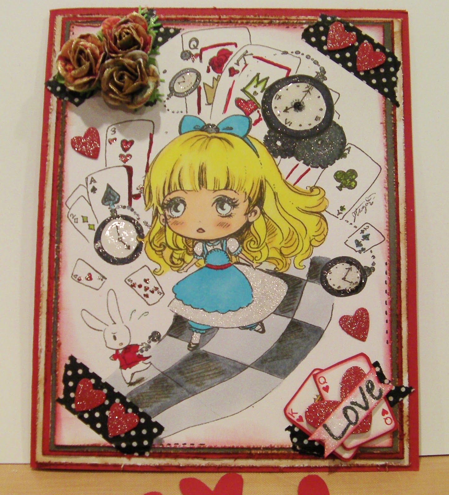 Bumblebee Creations: StarStampz...Alice Chibi....Wedding Card