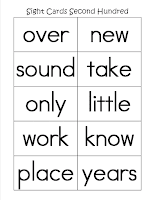 Teachers R US: Sight Words (Fry Words)- The Second Hundred Homework Packet