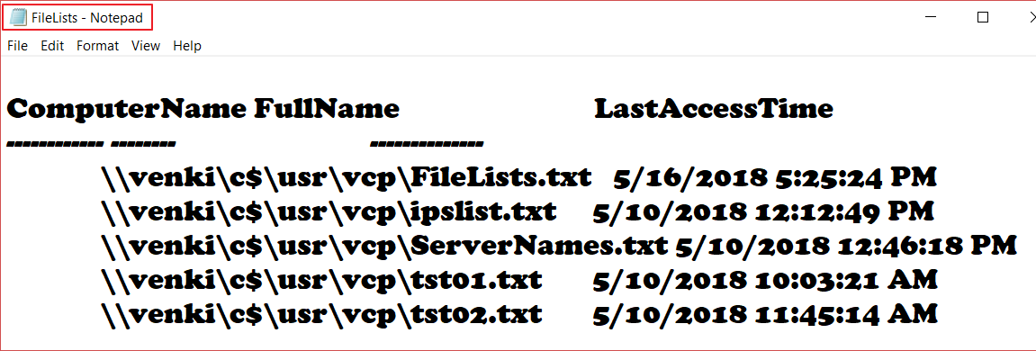 Information Technology How To Guides: How To List Files on Remote ...
