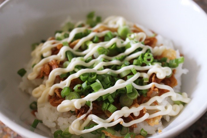 How to Make Super Easy Fried Onion Mayo Bowl | It has grown on me!