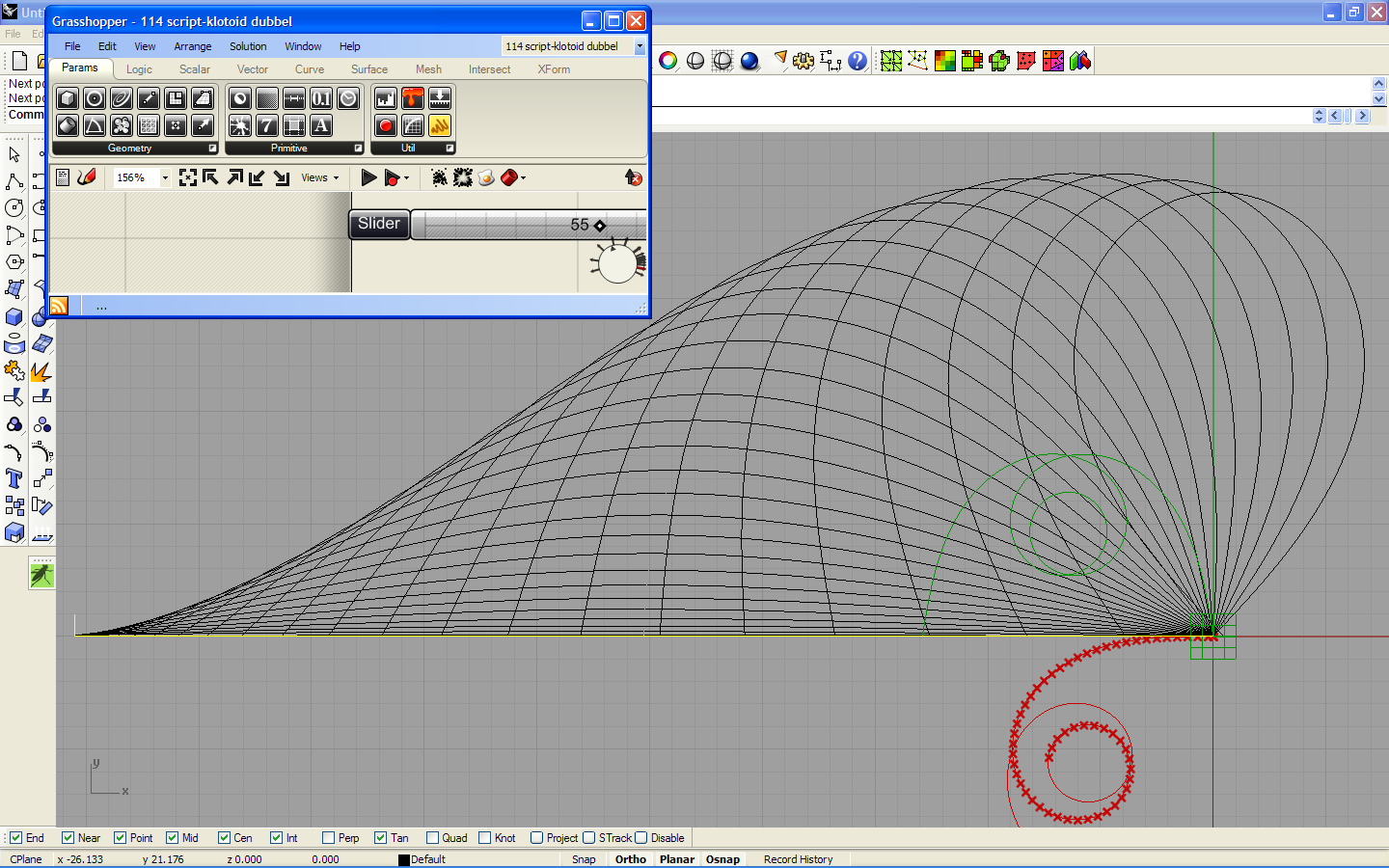 The Geometry of Bending: Grasshopper