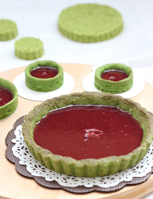 Matcha mascarpone tarts
