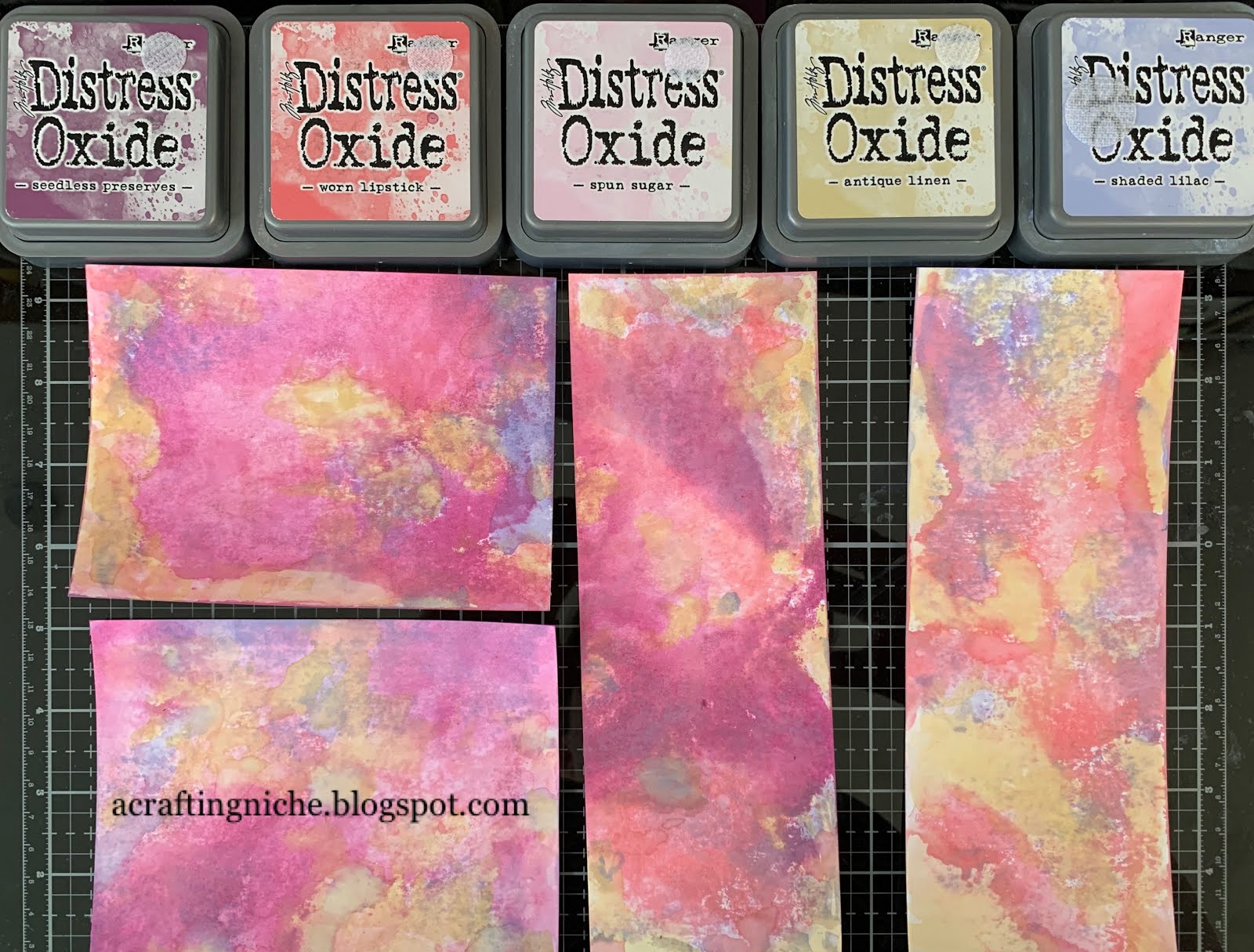 A Crafting Niche: Distress Oxide Ink Backgrounds... and there's more!