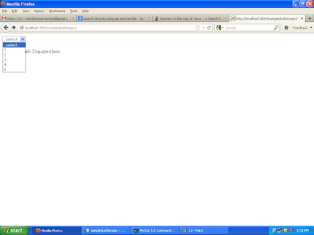 How To Retrieve Data From Database Using Jsp And Ajax Without Refreshing Page Java Passion 