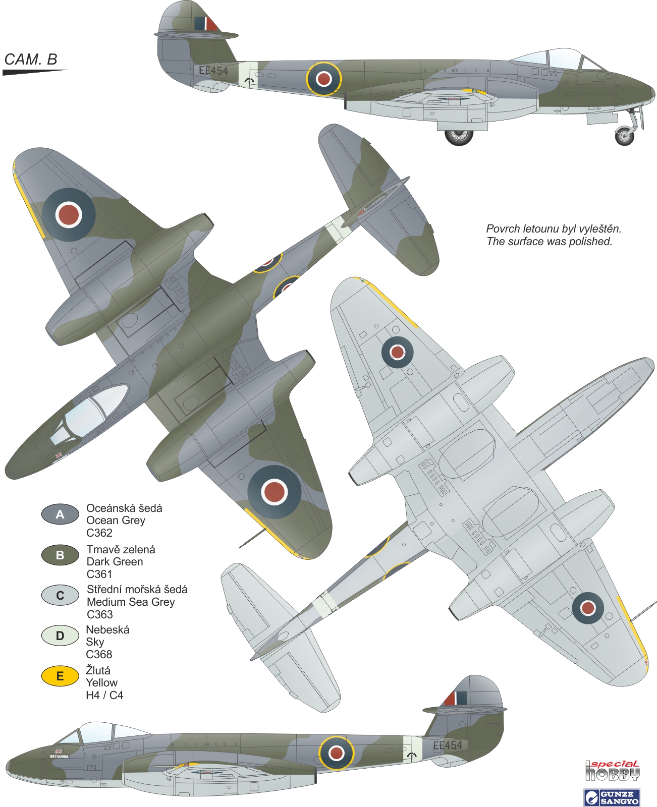 SH72361 Speed Record Gloster Meteor - scheme options