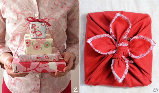 Strawberry Chic: Fabric Gift Wrap