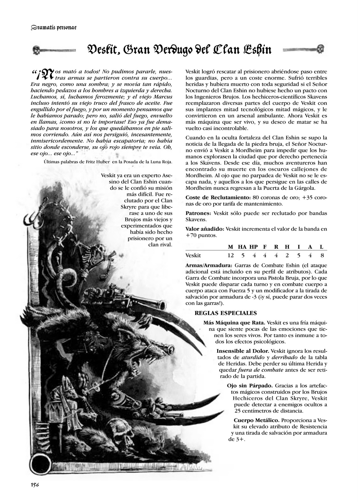 DComic: MORDHEIM Dramatis Personae