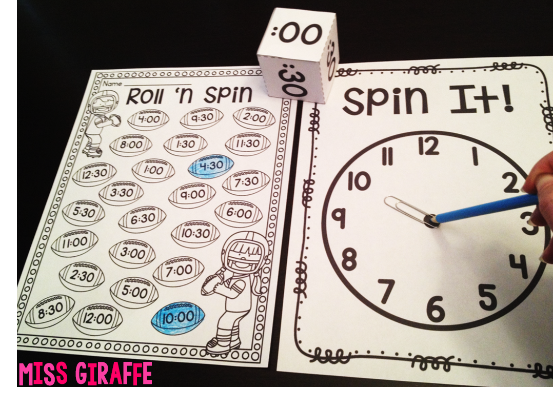 Miss Giraffe's Class: Telling Time in First Grade