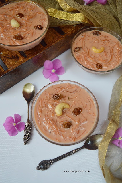 Beetroot Vermicelli Kheer | Beetroot Kheer - Cook with Sharmila