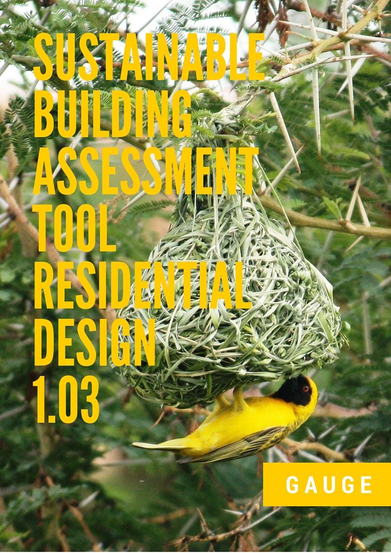 Sustainable Built Environments: SBAT Residential Design 1.03 Tool and ...
