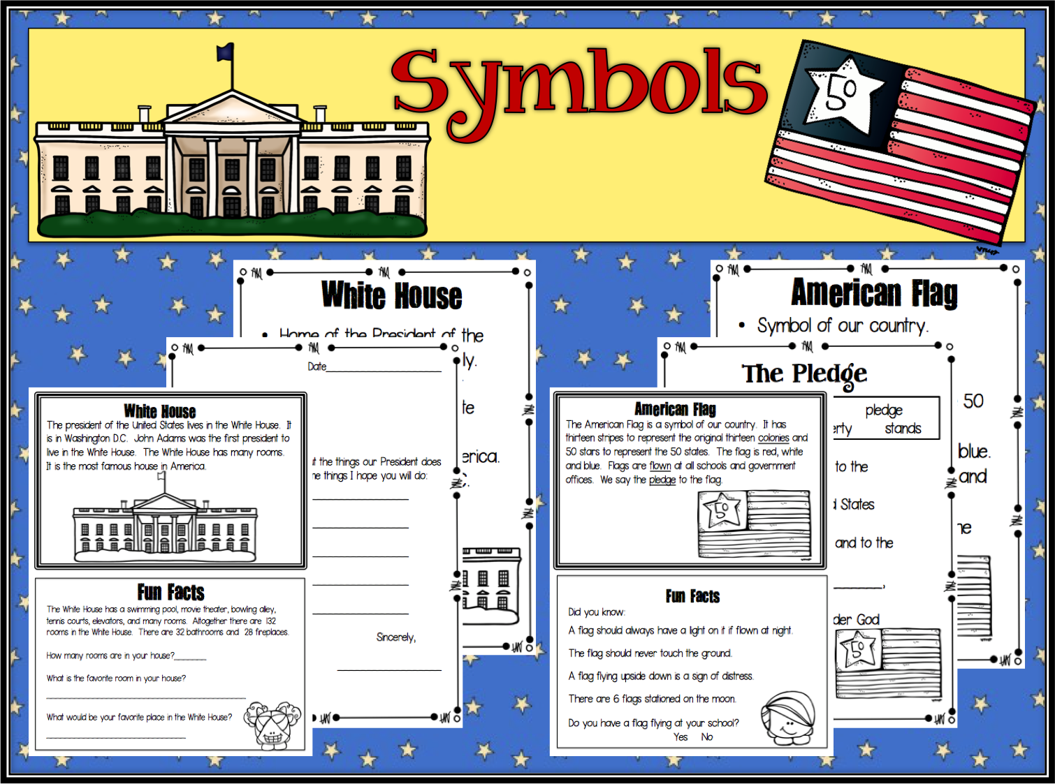 1st Grade Hip Hip Hooray!: American Symbols