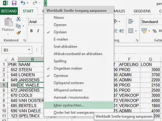 Tips voor Excel: Formulier