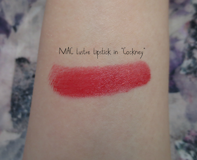 Little Red Bow: MAC Lustre Lipstick in Cockney