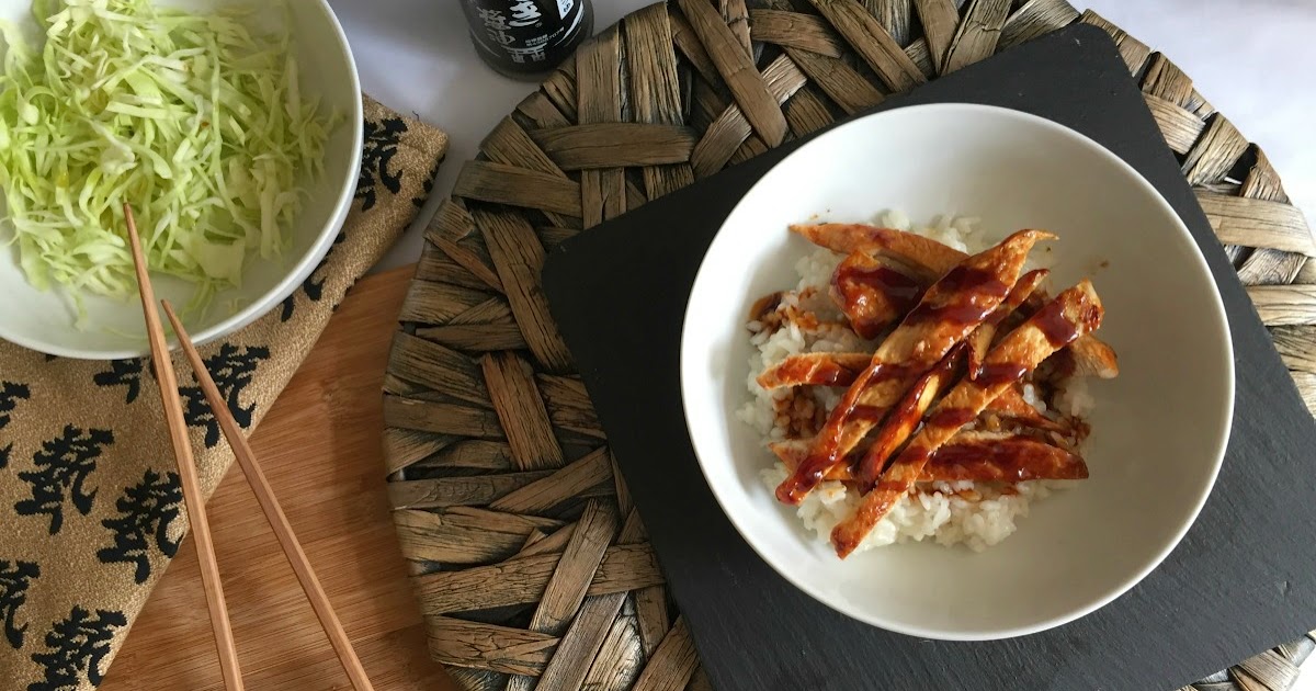 Pechugas de pollo con arroz y salsa teriyaki | La Taza de Loza