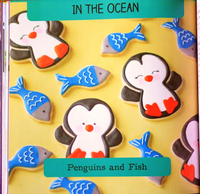 Decorated Ocean Wave Cookies
