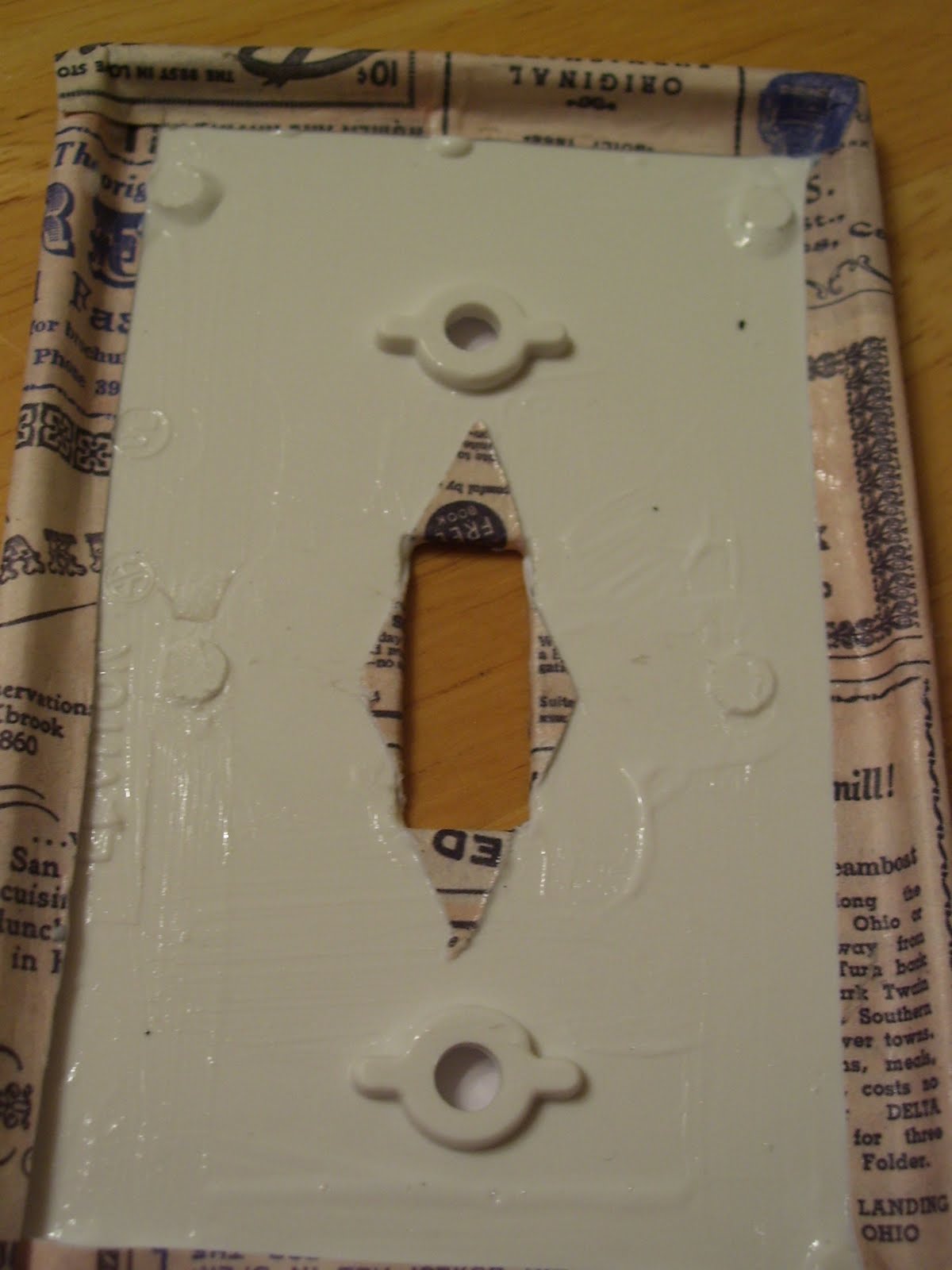 Whimsically Homemade: DIY Light Switch Plates