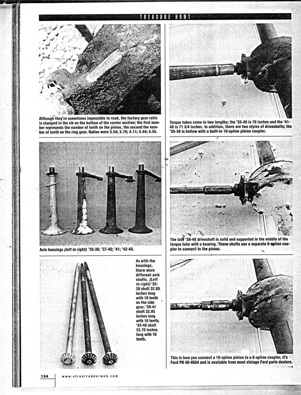 The Model A Ford, Henry and That Era: Identifying Early Ford Rear Ends