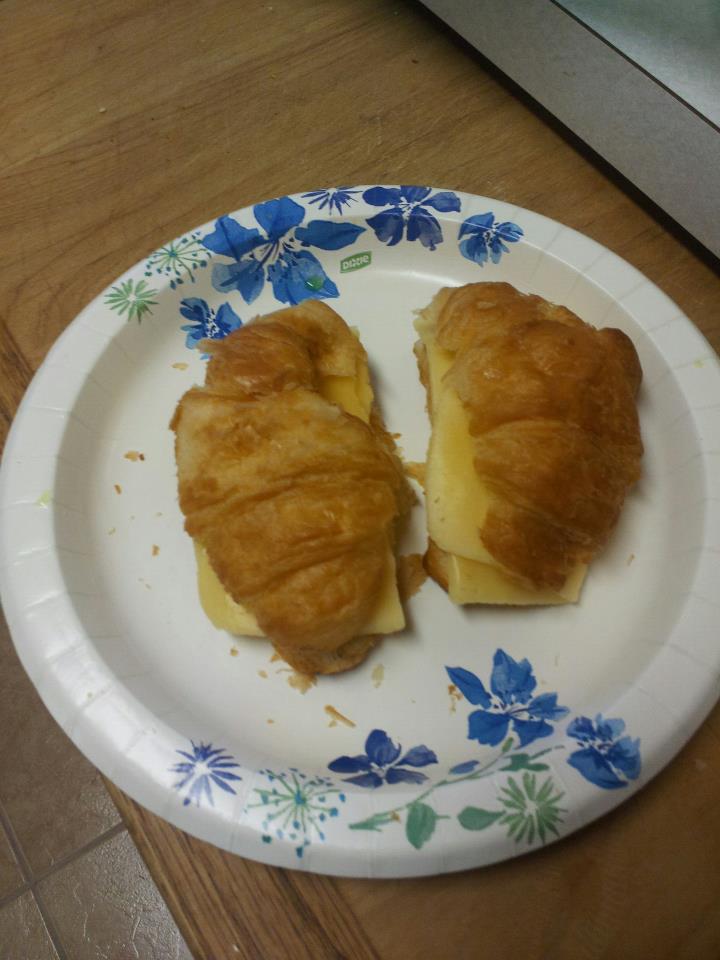 May Cooks!: Quick and Easy Snack - Croissant Sandwich