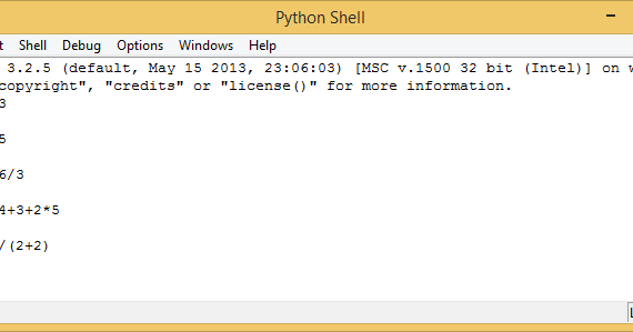 Python 03. Expresiones matemáticas y variables. ~ Tecnología e Informática