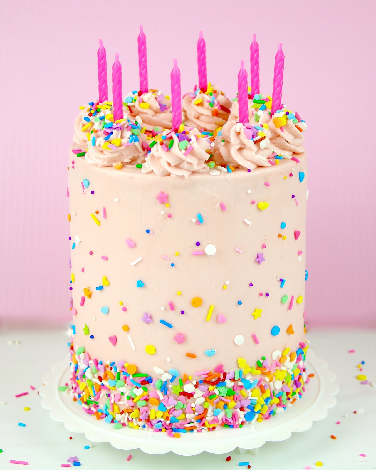 {VIDEO} THE BEST Homemade Funfetti Layer Cake From Scratch - The ...