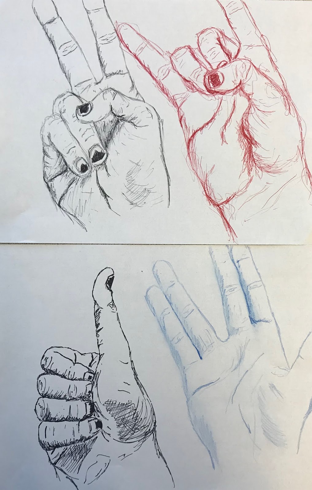 ARTimus Prime: 8th-Drawing from Observation/Sign Language Hands