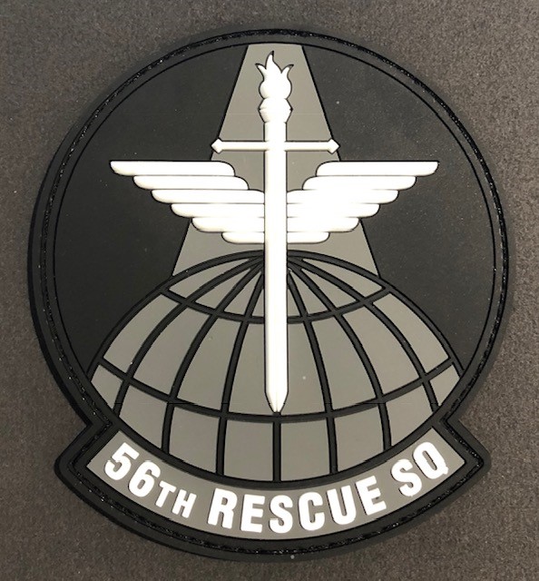 THE USAF RESCUE COLLECTION: USAF 56th RQS / Black Version PVC Patch