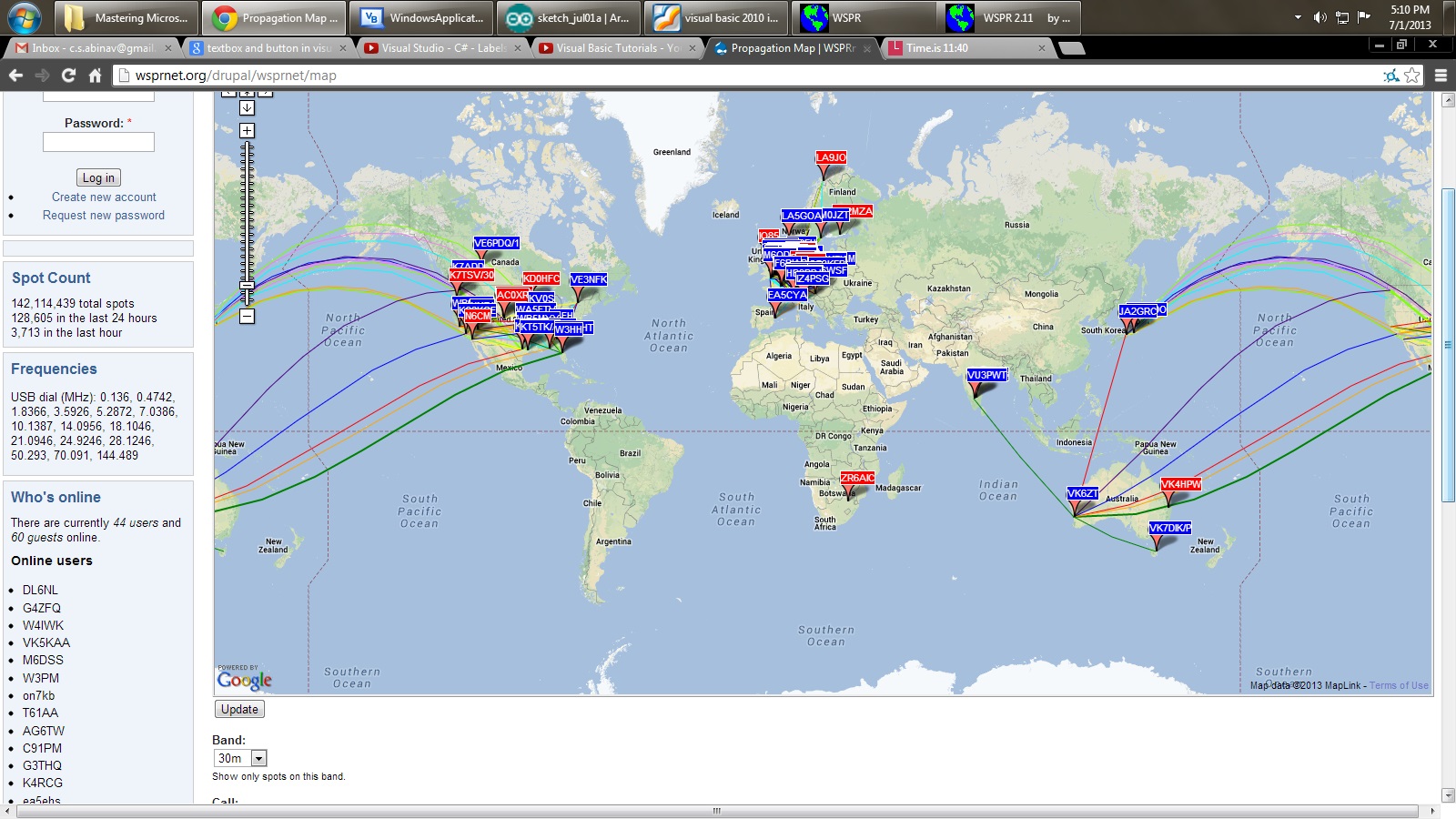 Ham Radio MIPL: WSPR - Successful